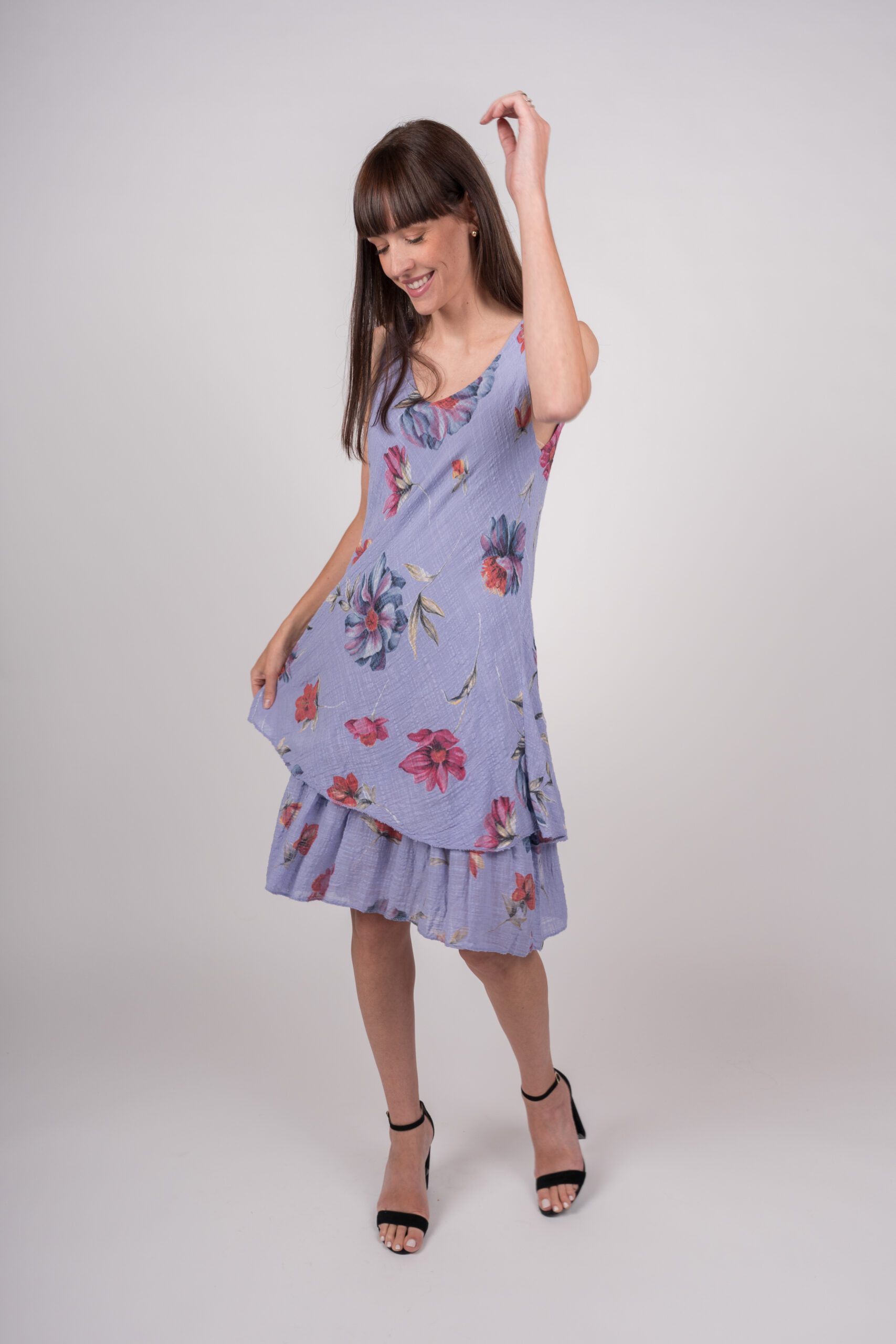 Linen Dress (Lilac) | Mercedes Lane Too